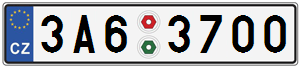 SPZ, registrační značka 3A6 3700 - pojištění povinného ručení vozidla ...